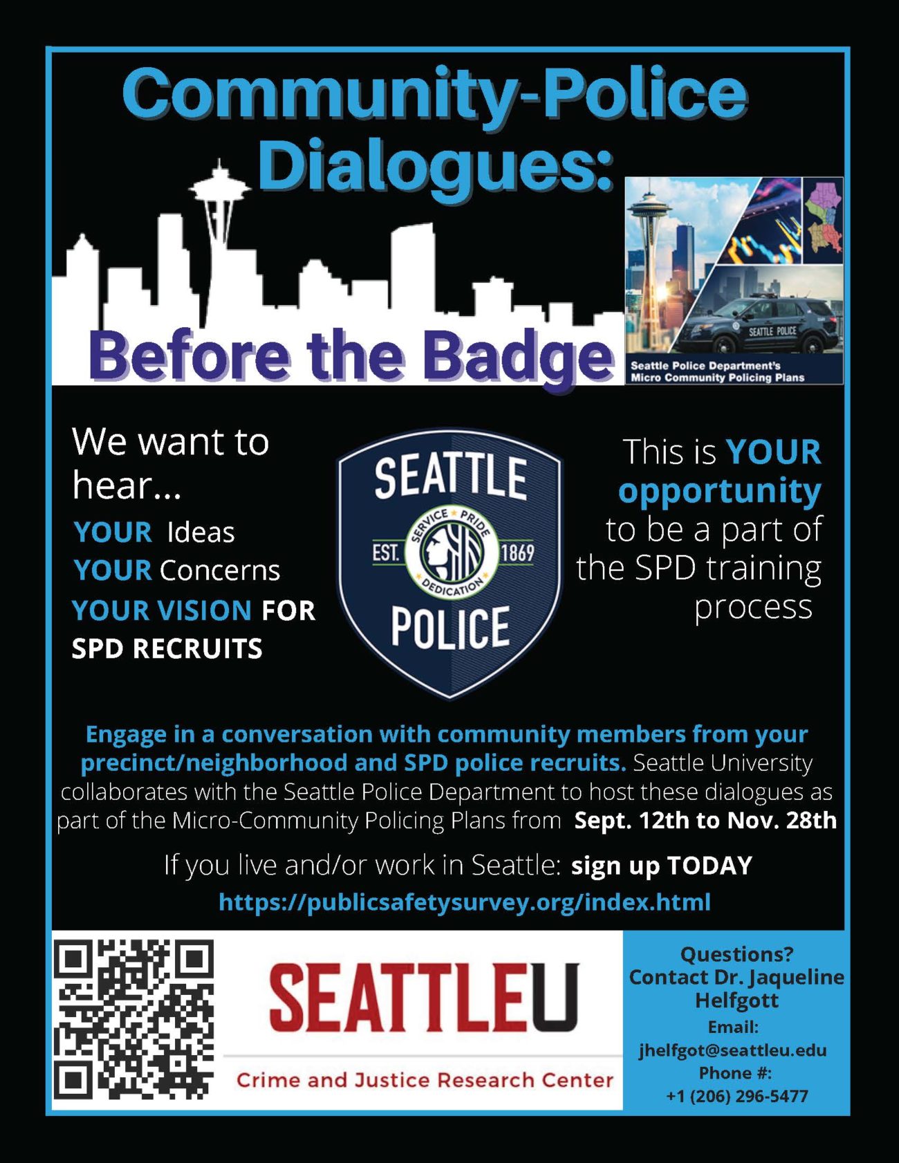 Sign-Up for Seattle University's 'Before The Badge' Community-Police ...