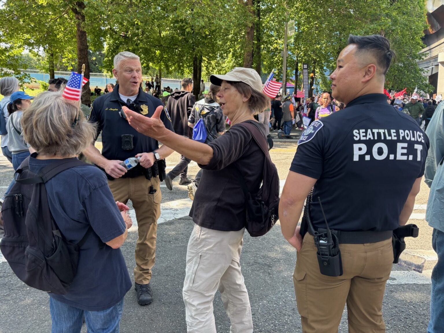 Dialogue and Peaceful Determination Punctuate Seattle 'No Kings ...